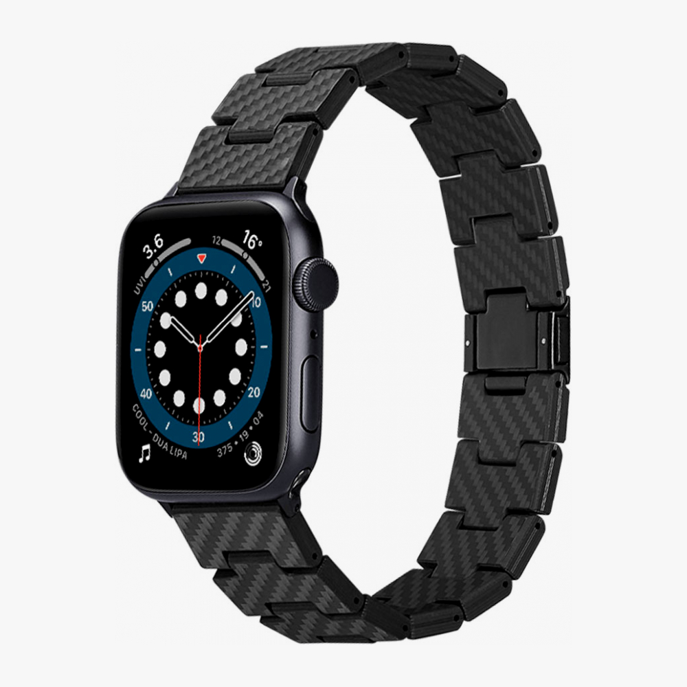 Купить Ремешок Pitaka Retro для Apple Watch, 42/44/45мм, карбон, черно ...