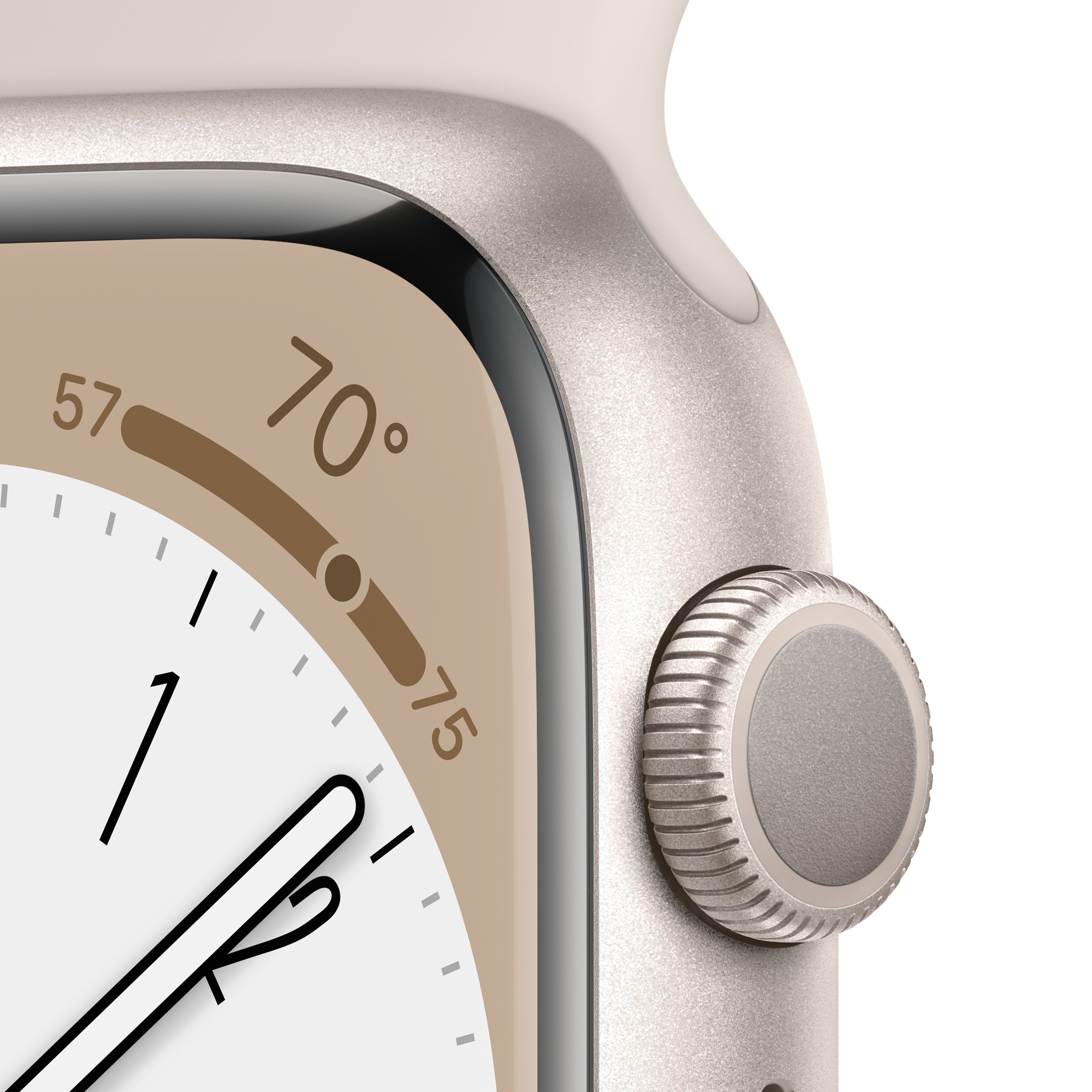 Купить Apple Watch Series 8, 41 мм, корпус из алюминия цвета «сияющая ...