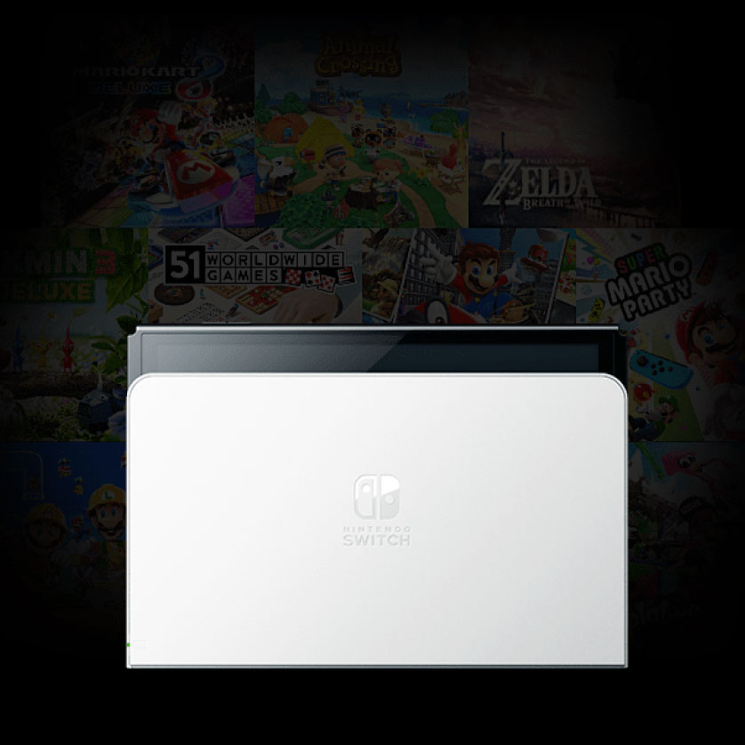 Купить Игровая приставка Nintendo Switch OLED Model 64 ГБ, белый — цена ...