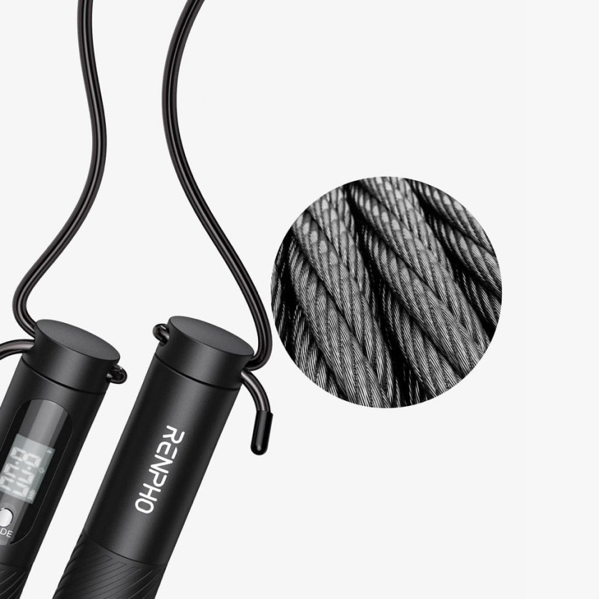 Купить Умная скакалка Renpho R-Q008, черный — цена, описание в каталоге Сети фирменных магазинов ...